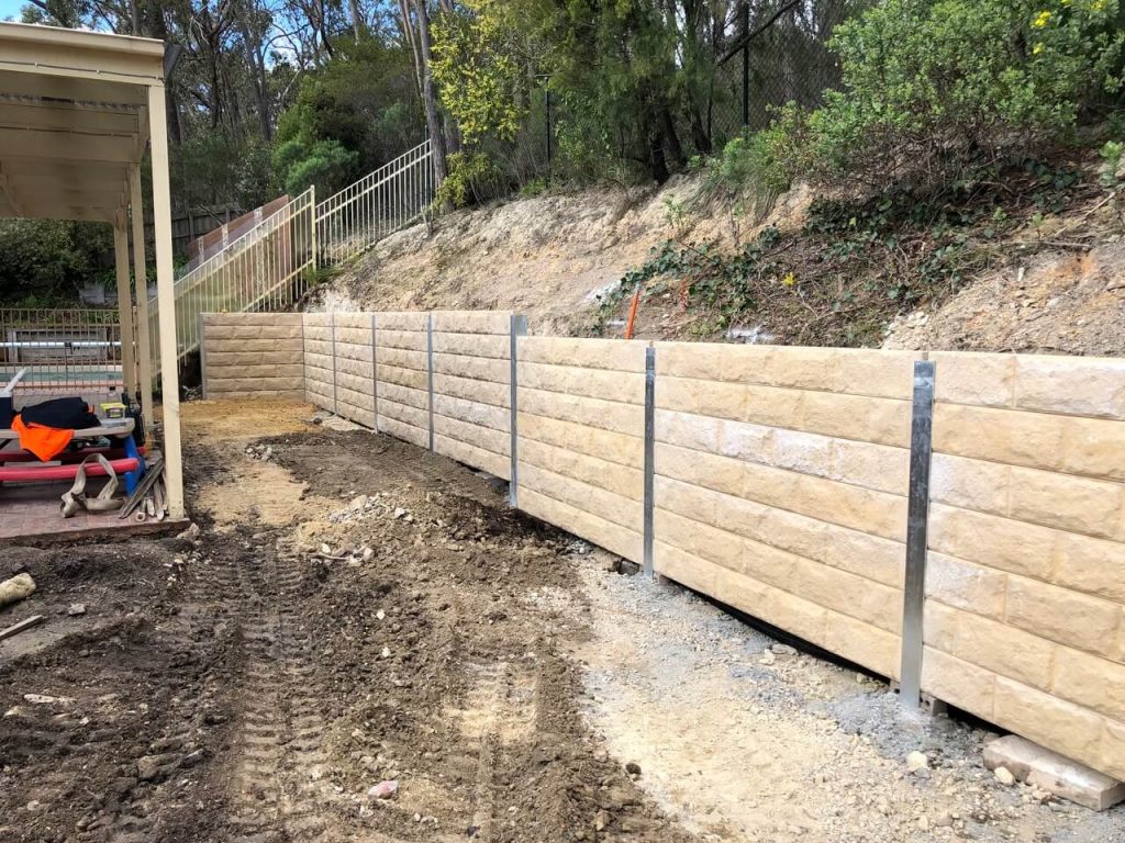 Galvanised Posts, Retaining Wall Construction, Landscaping ...